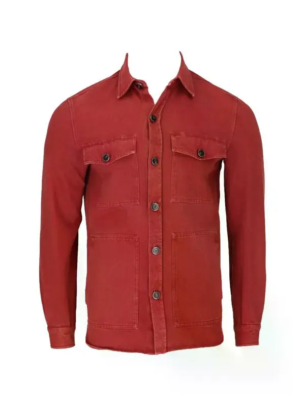 Isaia Flap-pocket Shirt Jacket