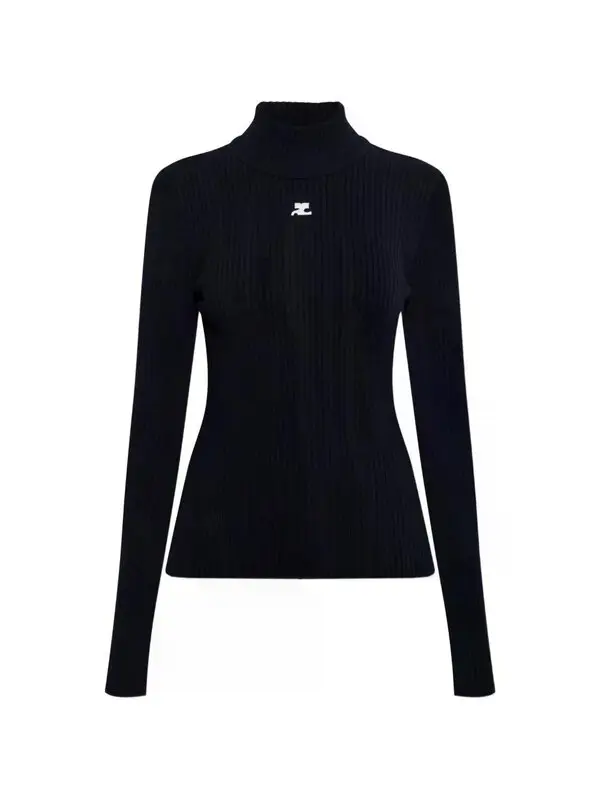 COURREGES Logo-patch Sweater