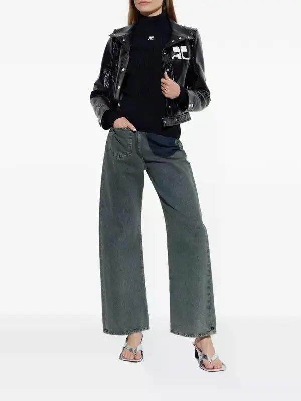 COURREGES Logo-patch Sweater