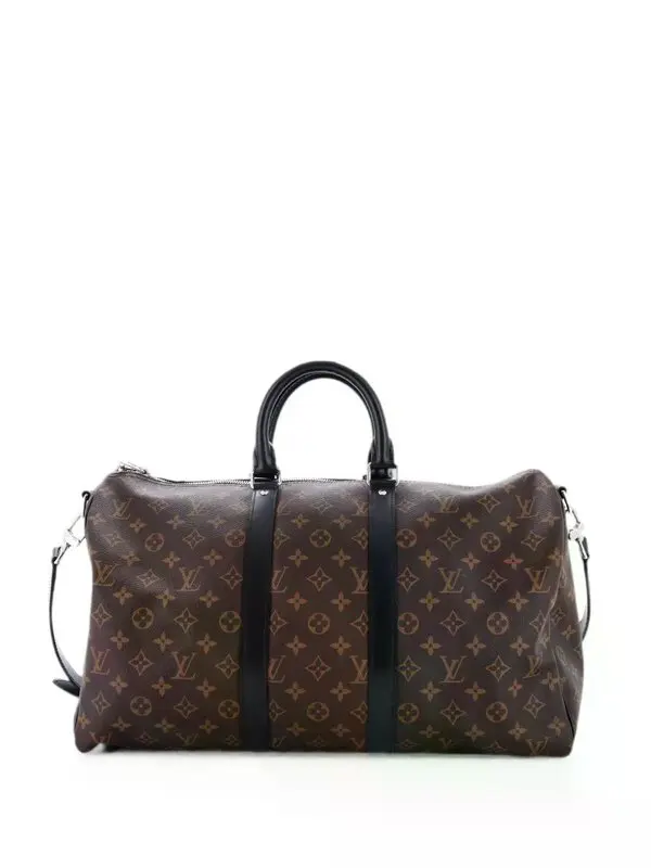 LOUIS VUITTON Keepall Bandouliere 45 Macassar Travel Bag - Brown