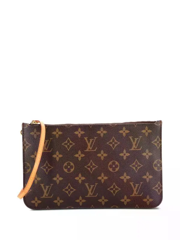 LOUIS VUITTON Monogram Canvas Pochette Pouch - Brown