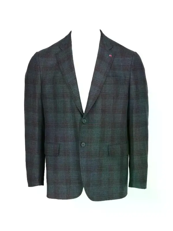 Isaia Check-pattern Blazer