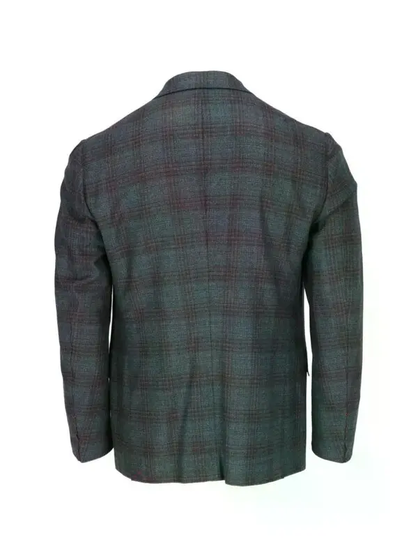 Isaia Check-pattern Blazer