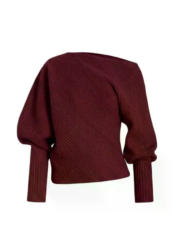 Alberta Ferretti Floral Appliqué Ribbed-knit Sweater