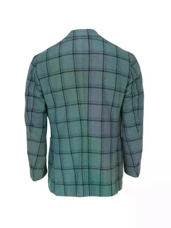 Isaia Marechiaro Squared-pattern Blazer
