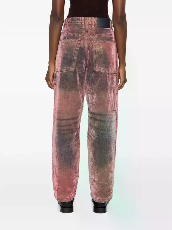 HAIKURE Washed-effect Hammer-loop Jeans
