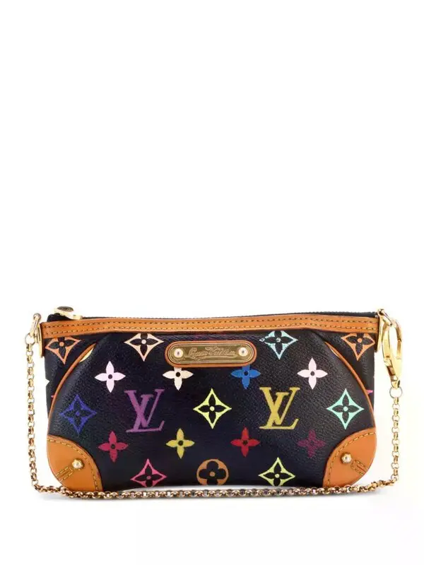 LOUIS VUITTON Millia Pochette Monogram Multicolor Mm Clutch Bag