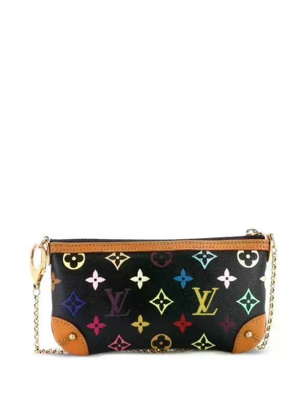 LOUIS VUITTON Millia Pochette Monogram Multicolor Mm Clutch Bag