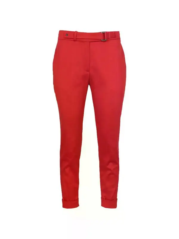 TOM FORD Belted Trousers - Red