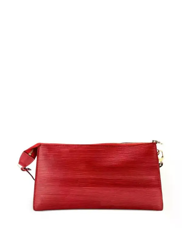 LOUIS VUITTON Pochette Accessoires Epi Leather Clutch Bag - Red