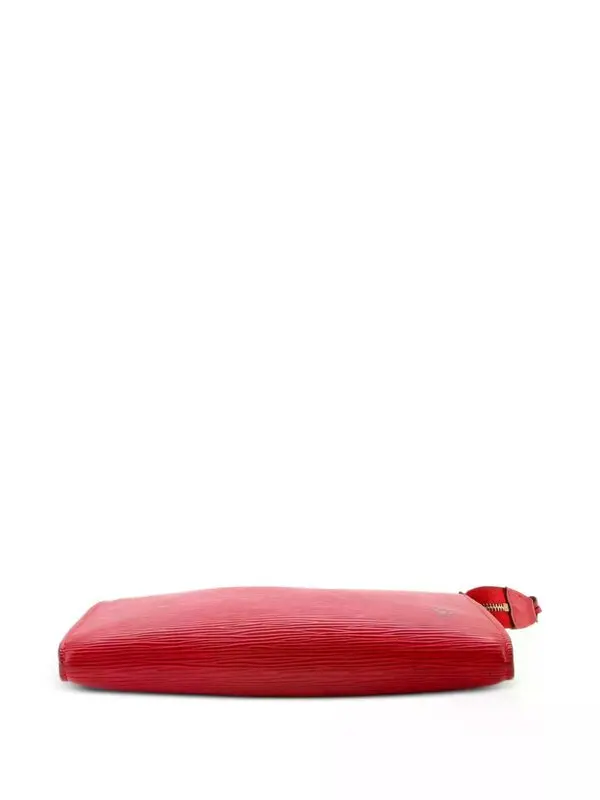 LOUIS VUITTON Pochette Accessoires Epi Leather Clutch Bag - Red
