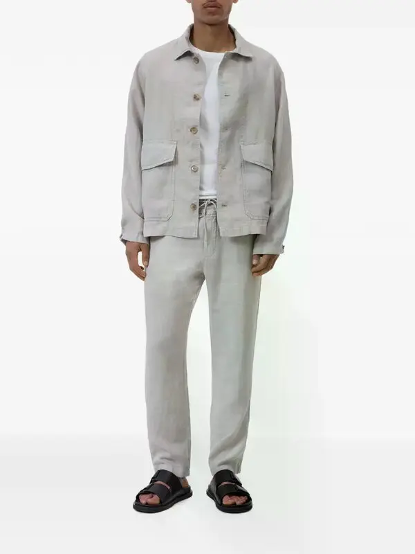 Closed Button-fastening Flap-pocket Jacket