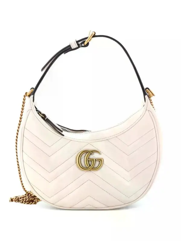 Gucci Gg Marmont Matelassé Leather Mini Hobo Bag - Neutrals