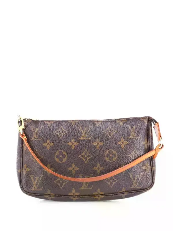 LOUIS VUITTON Pochette Accessoires Nm Monogram Canvas Clutch Bag - Brown
