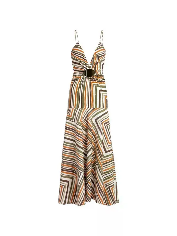 Silvia Tcherassi Emeli Striped Midi Dress