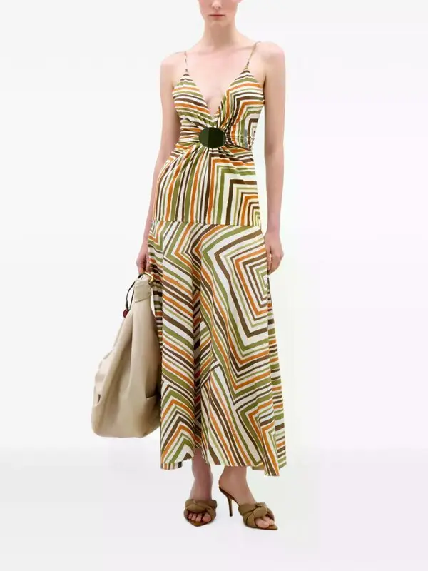 Silvia Tcherassi Emeli Striped Midi Dress