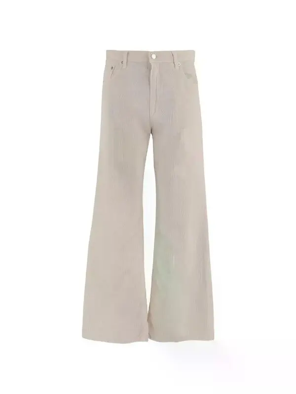 HAIKURE Ribbed Texture Wide-leg Trousers