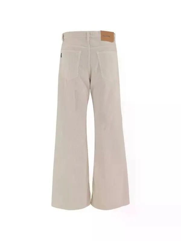 HAIKURE Ribbed Texture Wide-leg Trousers