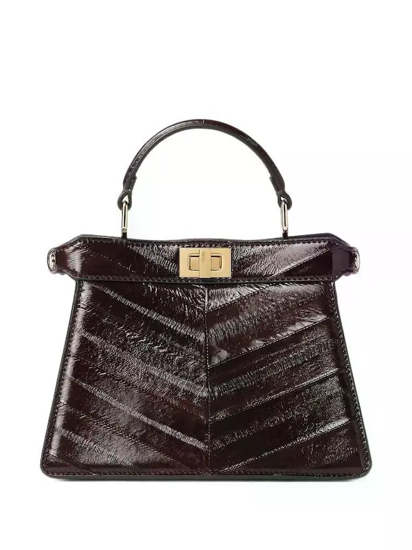 Fendi Petite Peekaboo Iseeu Leather Tote Bag