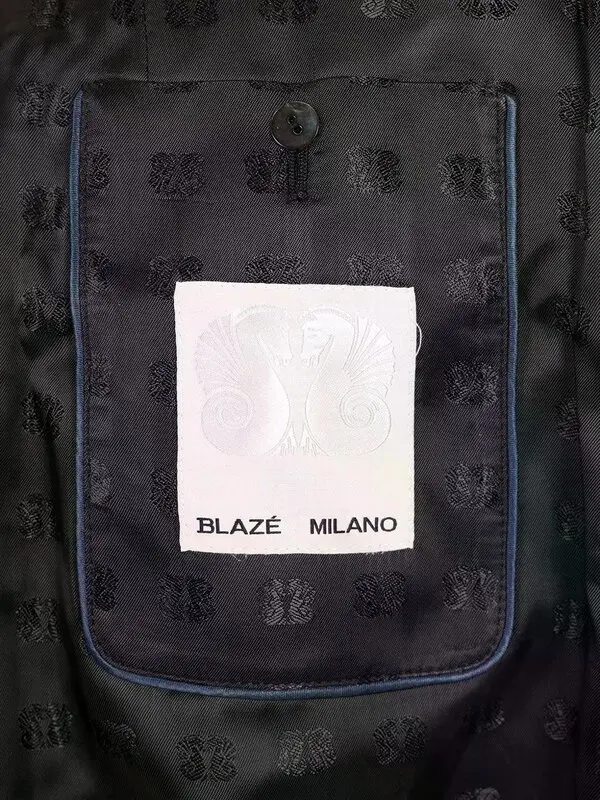 BLAZÉ MILANO Double-breasted Herringbone Blazer