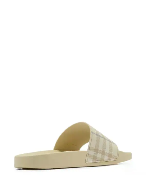 Burberry Check-pattern Slides