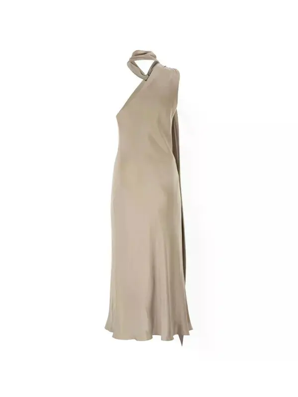 Max Mara One-shoulder Draped Maxi Dress