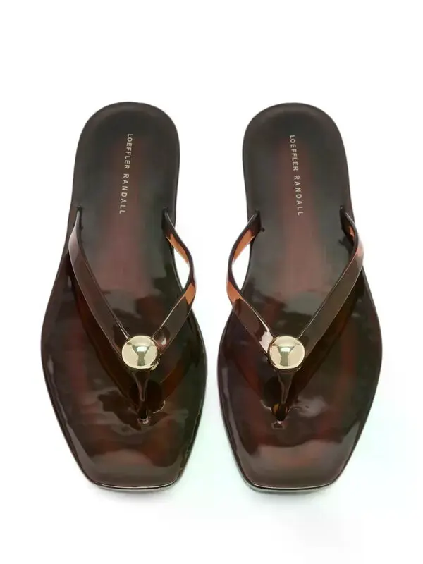 LOEFFLER RANDALL Jovie Ball-detail Flip-flops