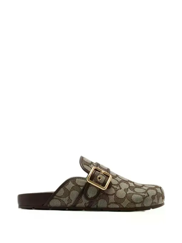 COACH Archival Flat Mules - Brown