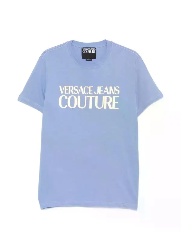 Versace Logo-print T-shirt - Blue