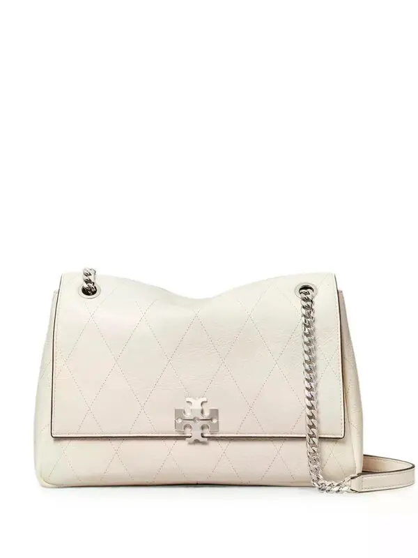 Tory Burch Charlie Quilted Shoulder Bag - Neutrals