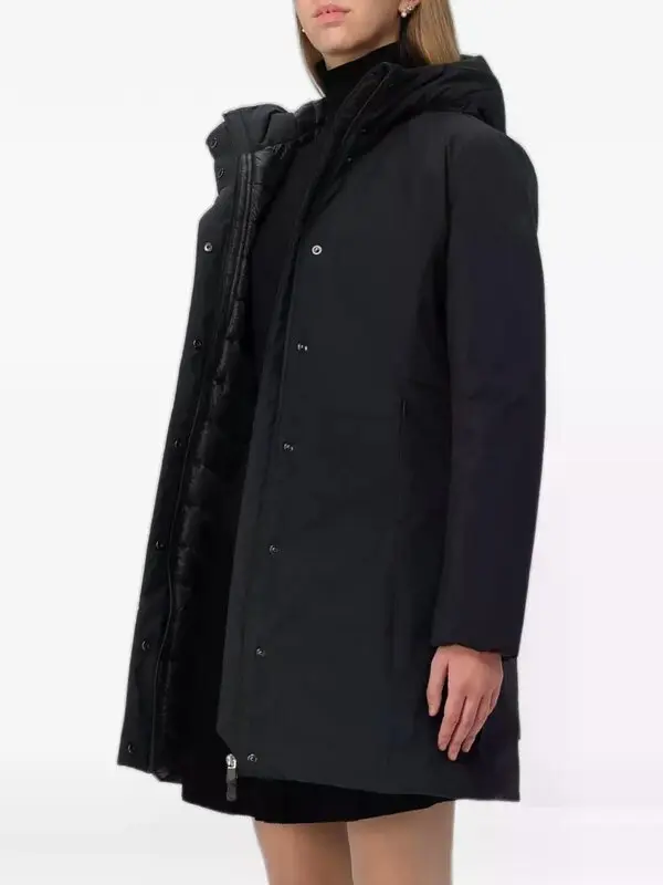 SAVE THE DUCK Hooded Padded Coat - Black