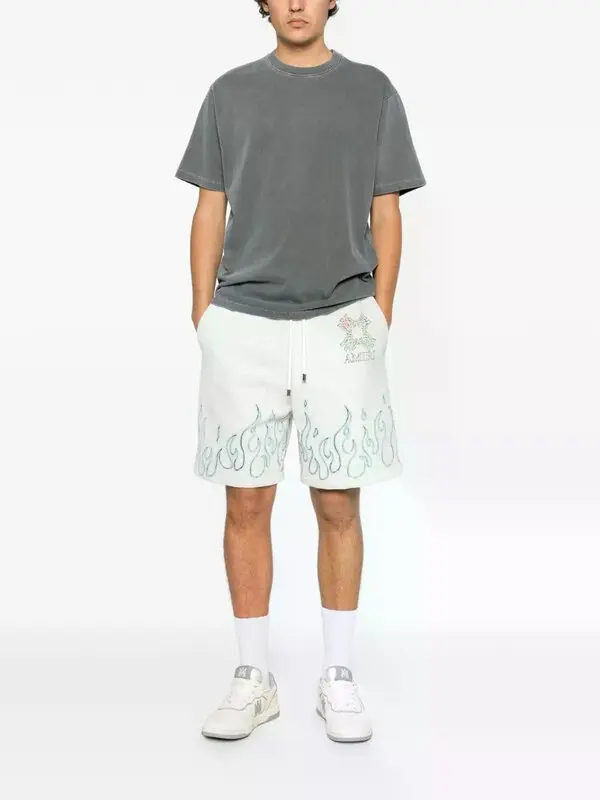 Amiri Ma Quad Flames Sweatshorts