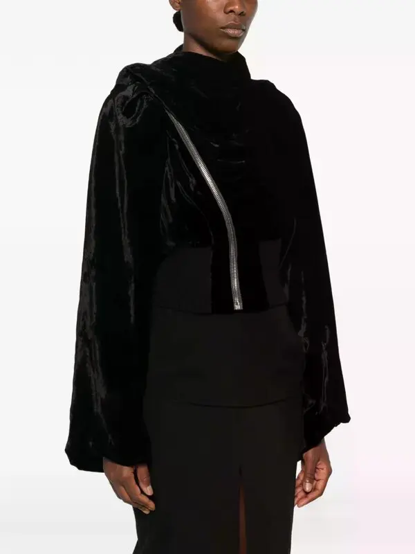 Rick Owens Draped Asymmetric-zip Jacket