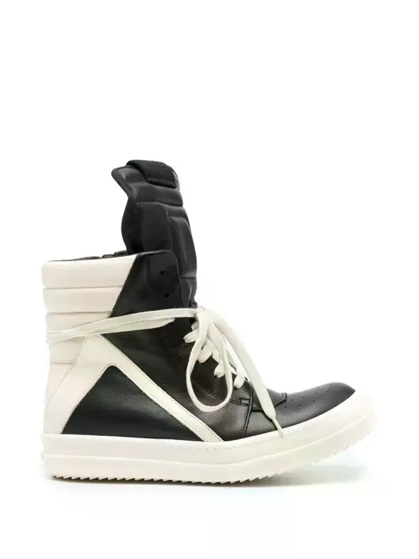 Rick Owens Geobasket Leather Sneakers