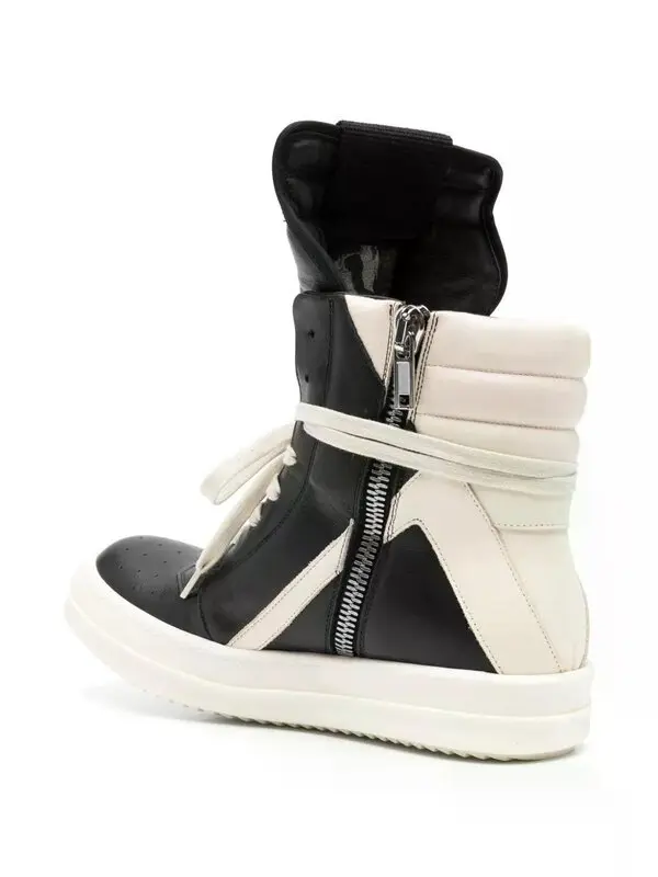 Rick Owens Geobasket Leather Sneakers