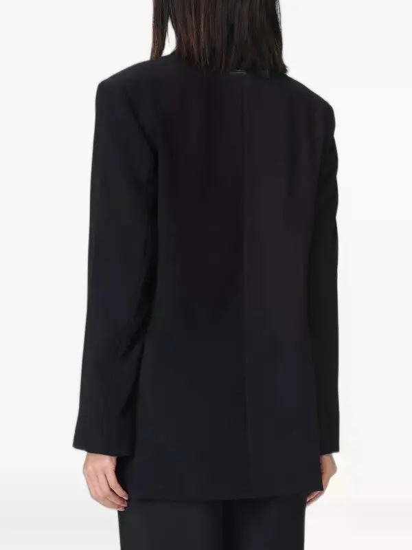Armani Exchange Double-breasted Crepe Blazer