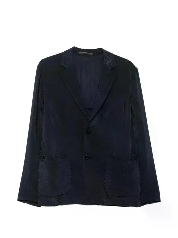 Giorgio Armani Textured Single-breasted Blazer