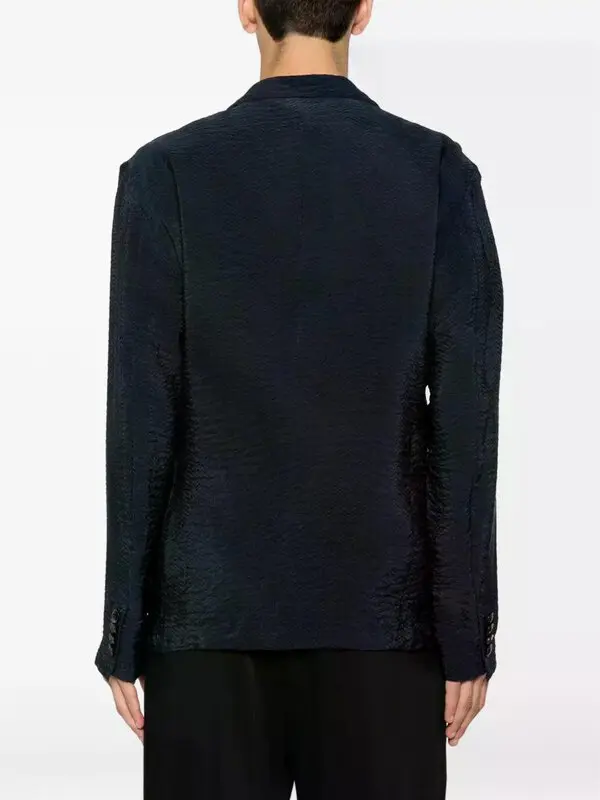 Giorgio Armani Textured Single-breasted Blazer