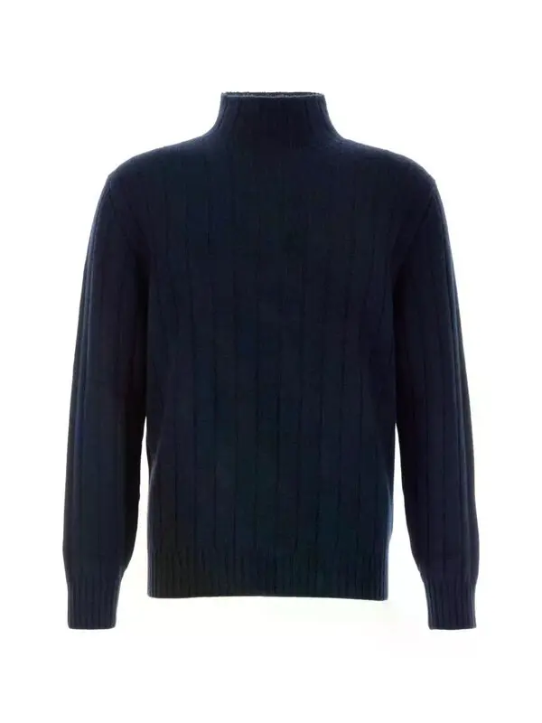 Brunello Cucinelli Ribbed Cashmere High Neck Sweater