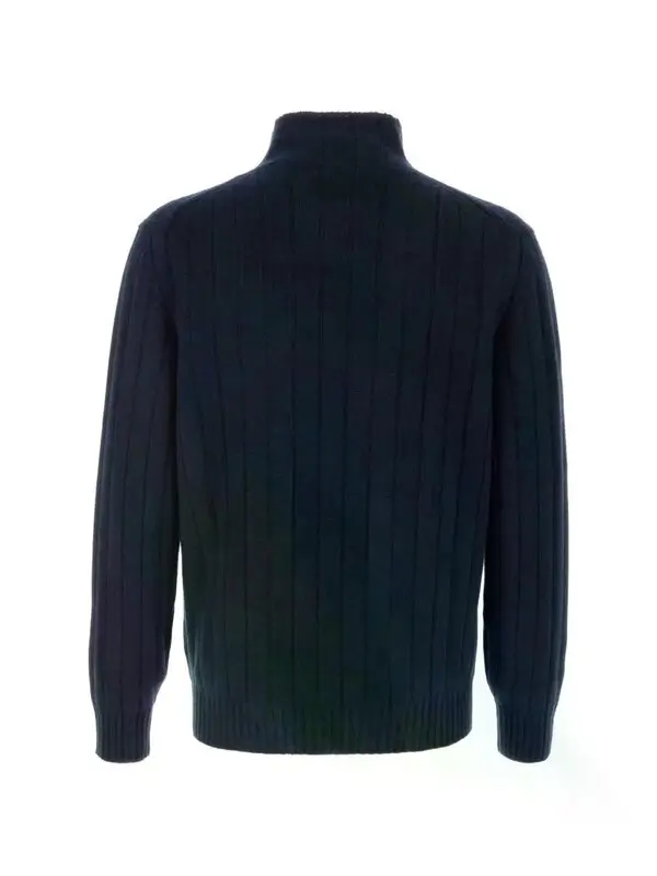 Brunello Cucinelli Ribbed Cashmere High Neck Sweater