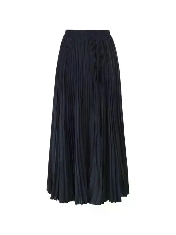Max Mara Pleated Flared Maxi Skirt