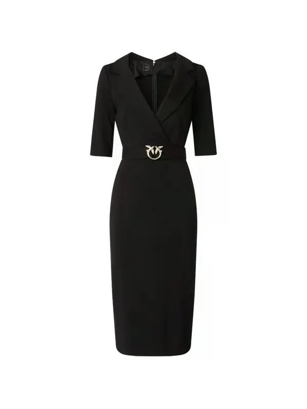 Pinko V-neck Midi Dress