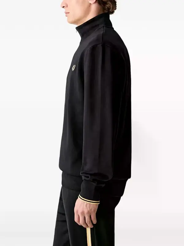 Fred Perry Quarter-zip Sweater With Embroidered Logo