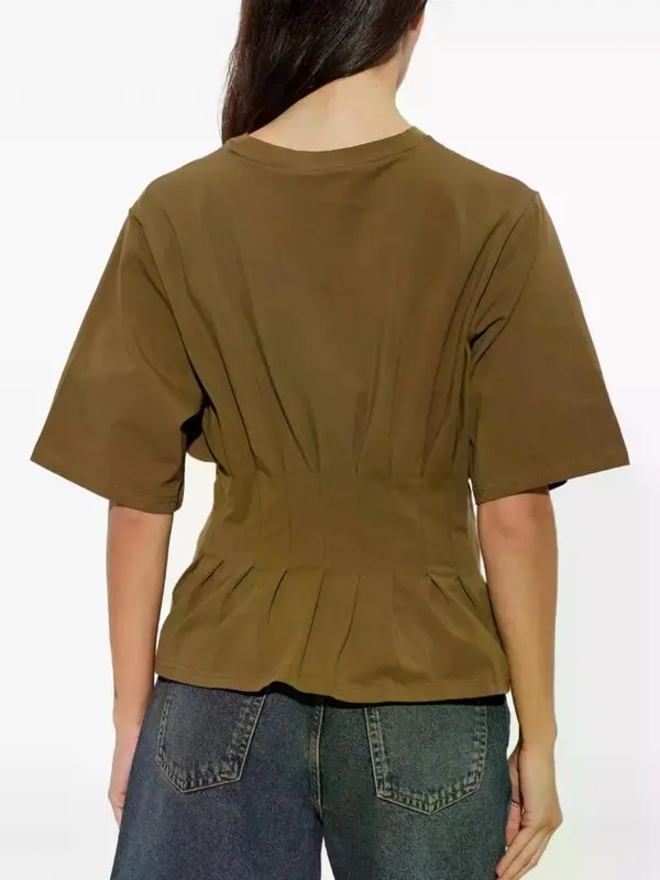 GESTUZ Pleated Peplum T-shirt