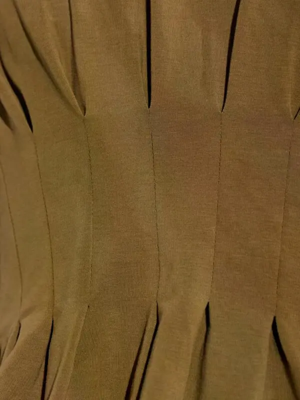 GESTUZ Pleated Peplum T-shirt