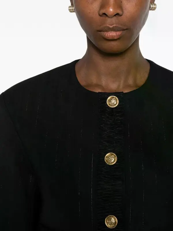Sandro Striped Cropped Blazer