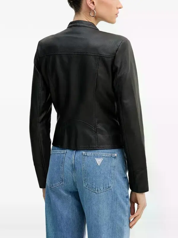 Guess Monogram-embossed Zip-up Jacket
