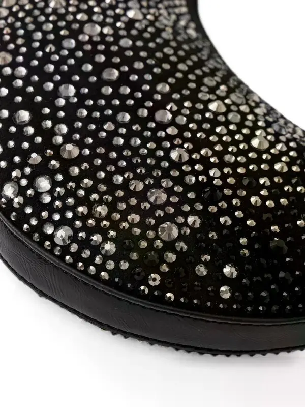 Guess Crystal Embellished Crescent Shoulder Bag