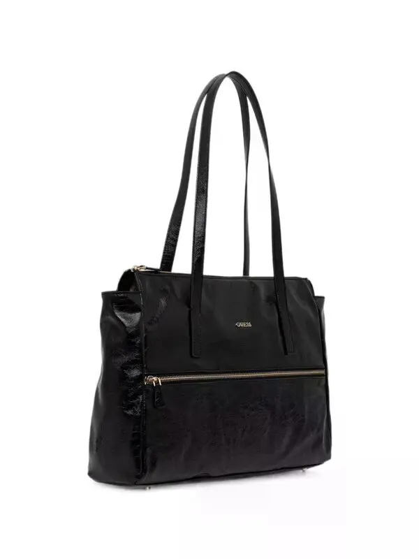 Guess Crinkled Zip-pocket Tote Bag