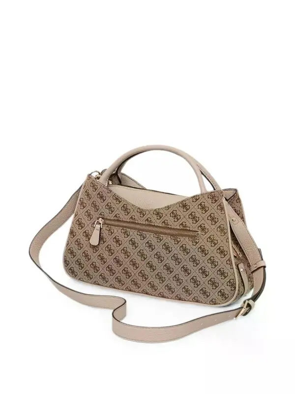 Guess Monogram-print Logo-plaque Shoulder Bag